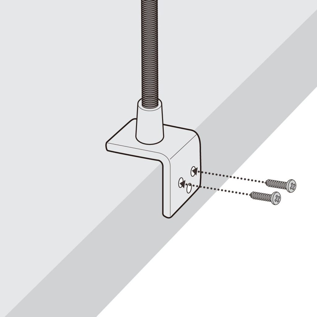LED Reading Light – Oval Shape – L Shape Mounting Bracket – Silver Grey ...